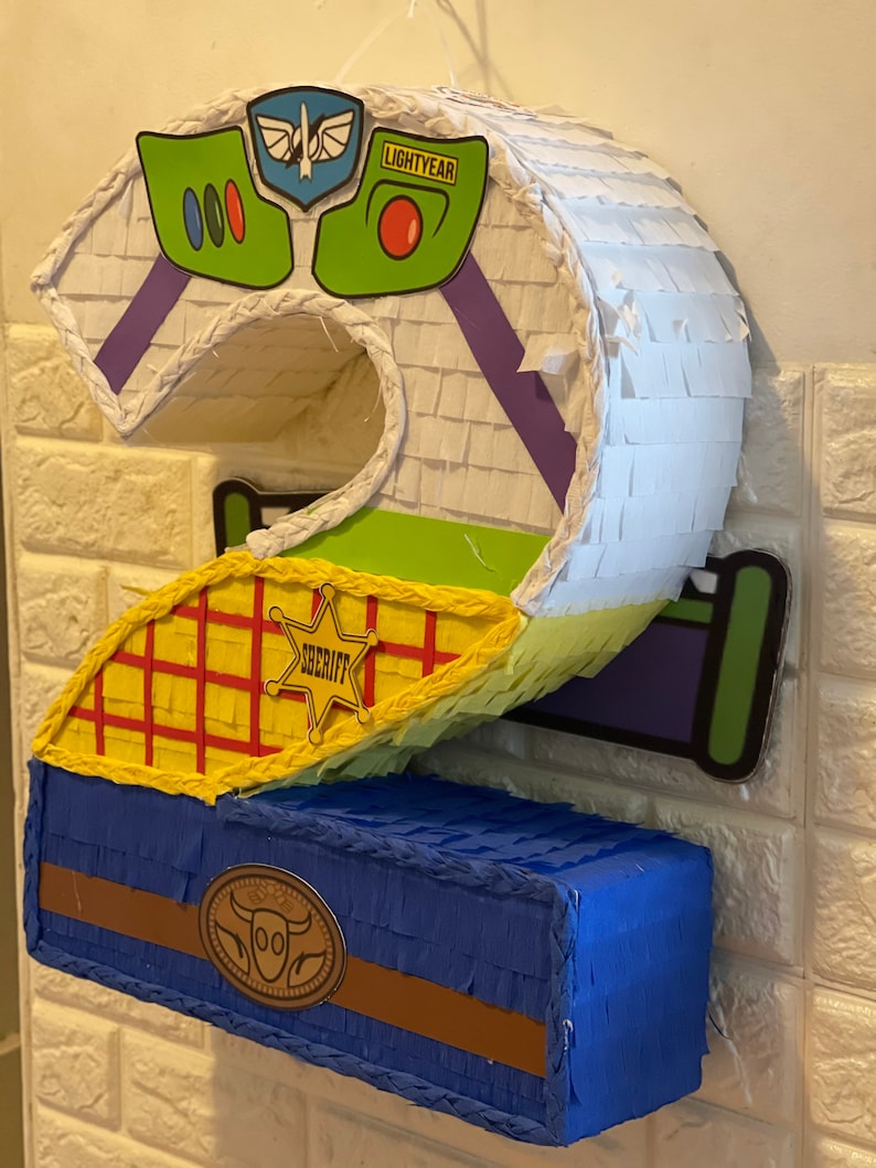 Number 4 Pinata Custom Number Pinata Woody and Lightyear - Etsy