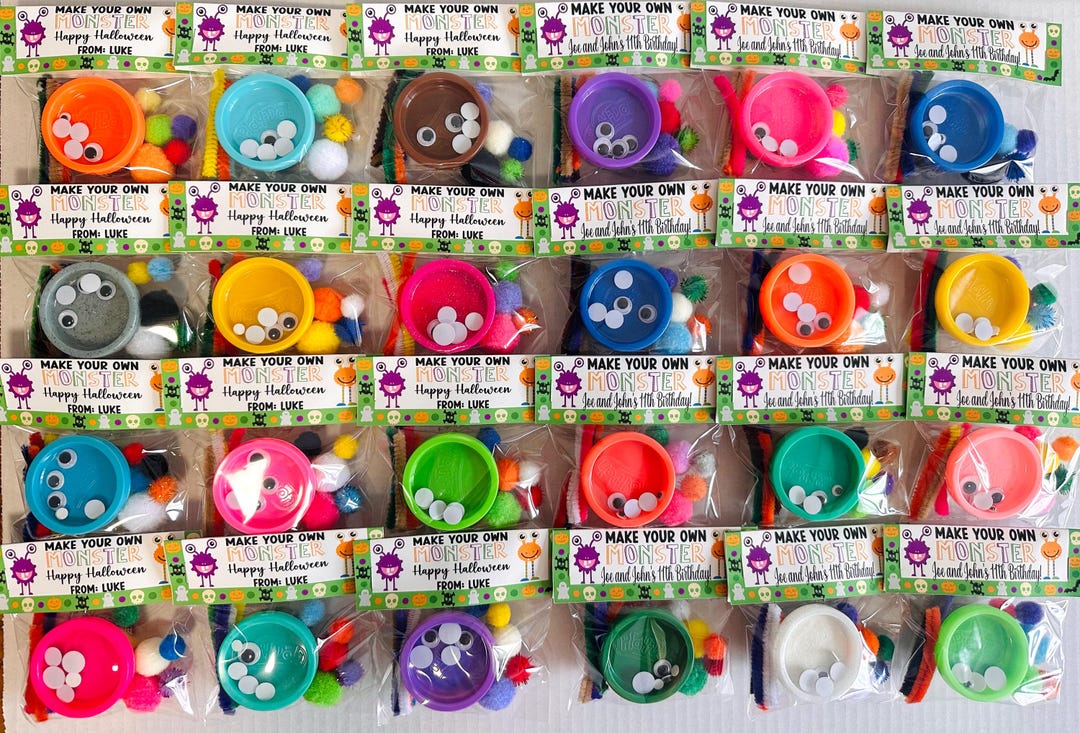 Build Your Own Monster Kits,personalized Class Monster Kits,kid Party ...