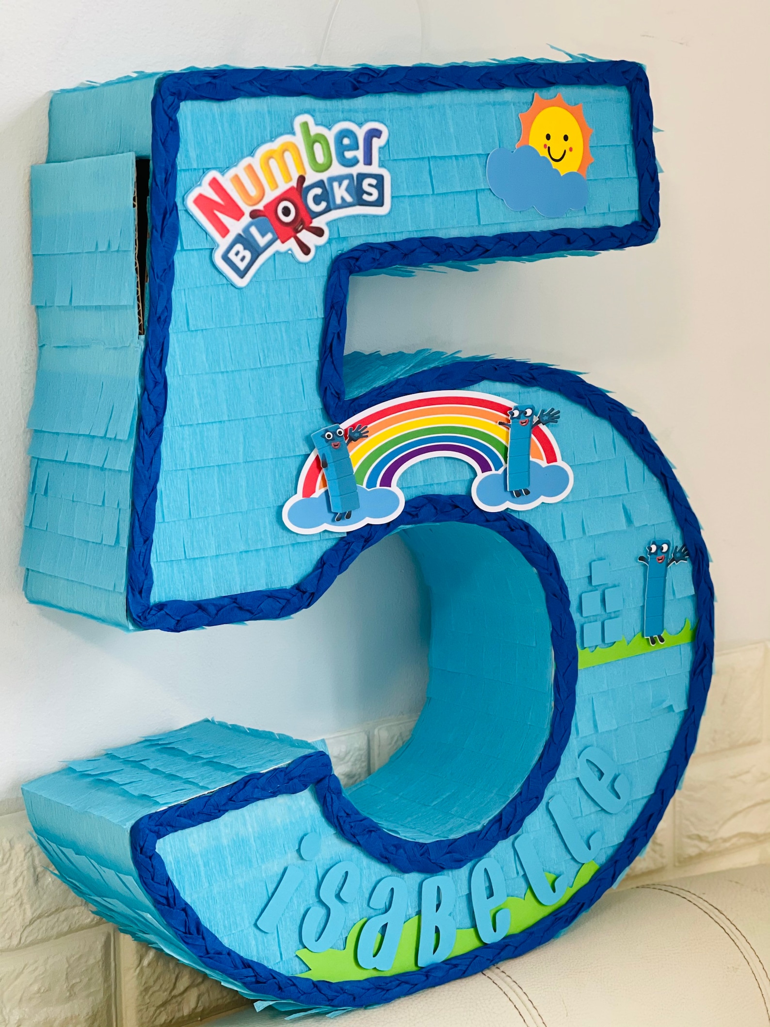 Number 4 Number Blocks Pinata Custom Number Pinata & - Etsy