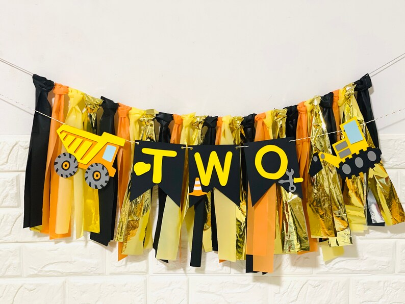 Personalized 3D Letters Numbers Construction Birthday Banner - Etsy