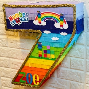 N# Blocks Pinata, Custom Number Pinata & Personalized Number Name ...