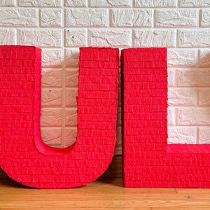 Custom Letter Backdrop Pinata, Custom Names, Letter Decor, Free ...