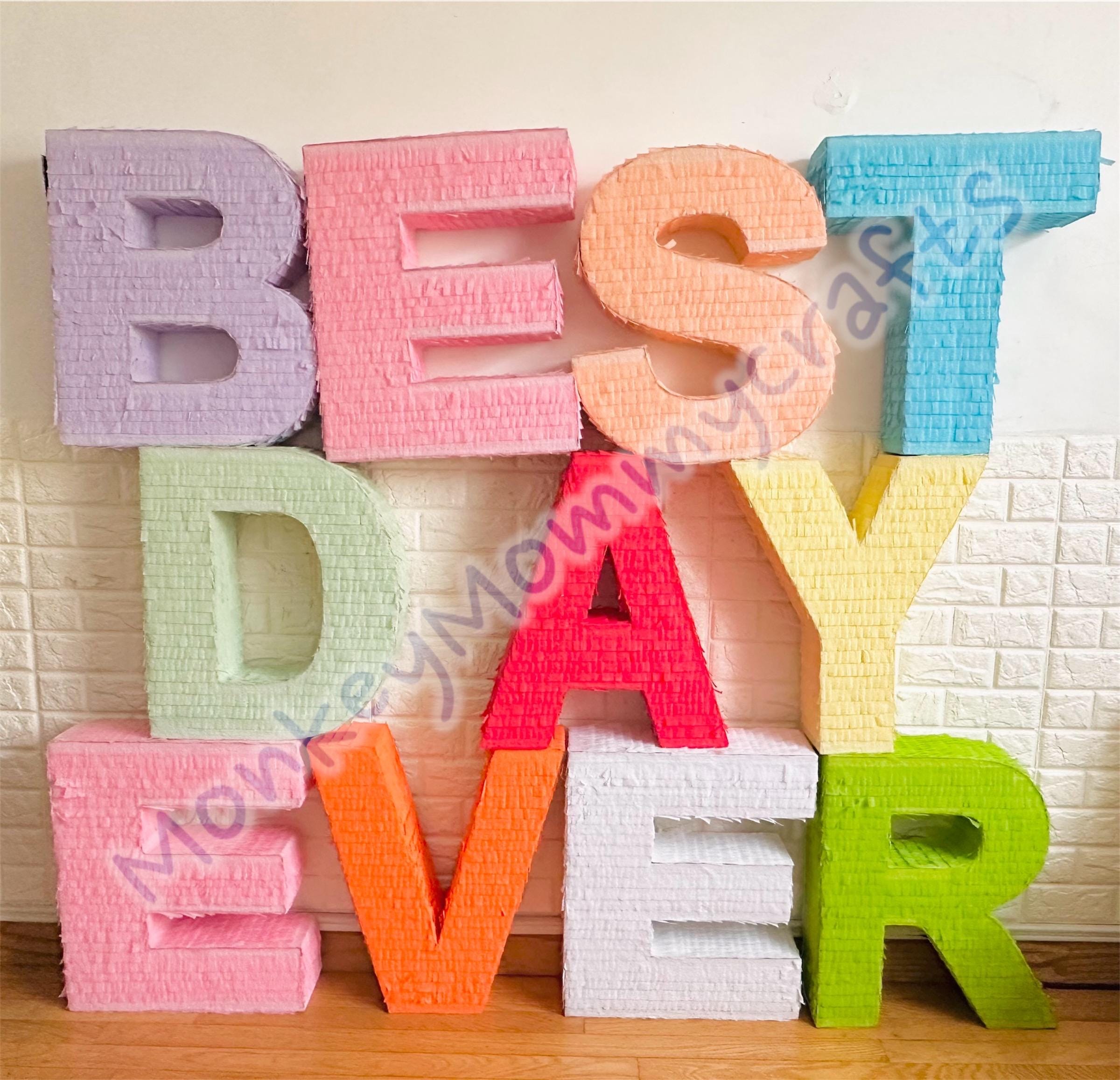 Letter Number Alphabet Pinata, Table Letter Decor, Custom Letter ...