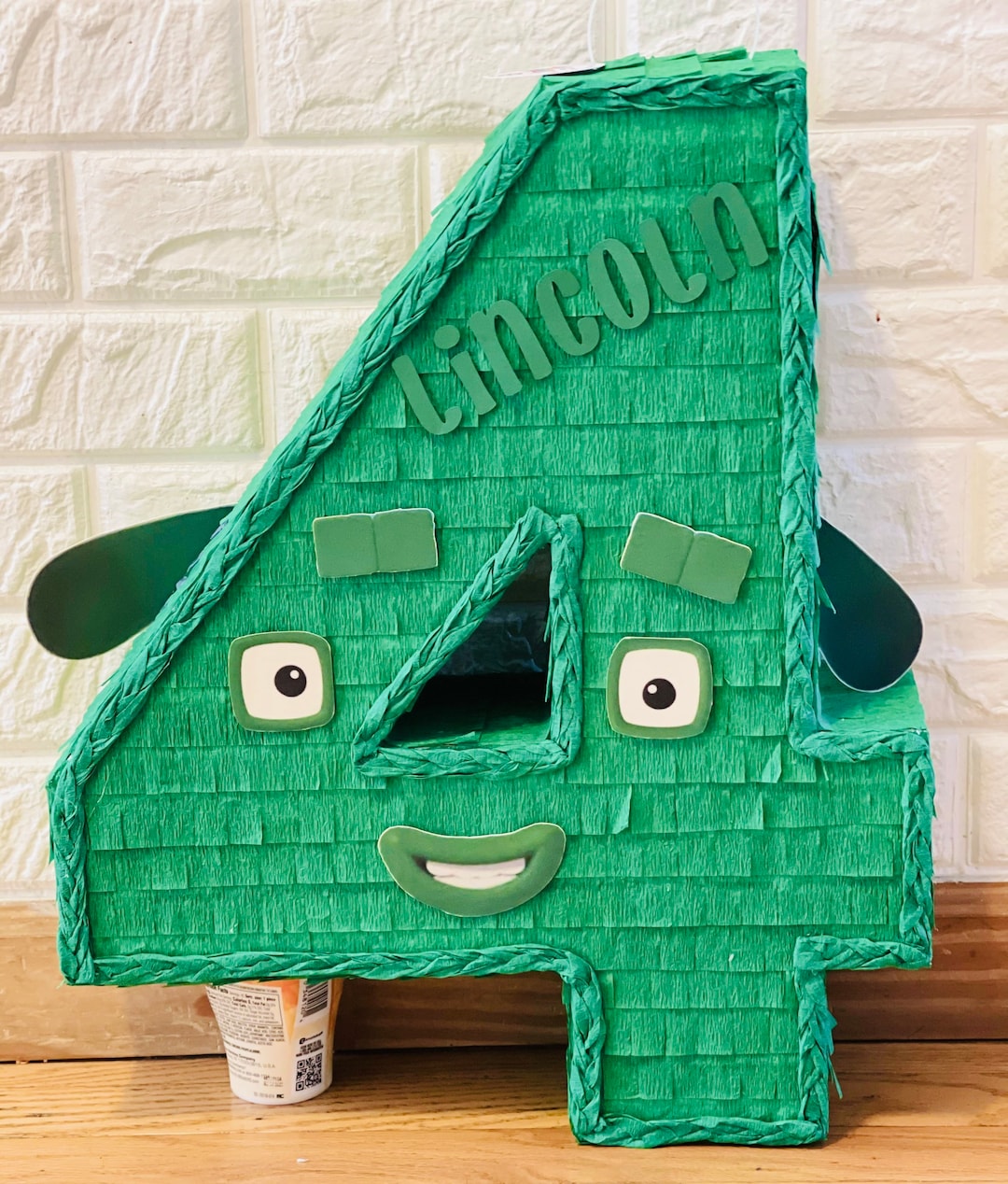 N# Blocks Number 4 Pinata, Custom Number Pinata & Personalized Number ...