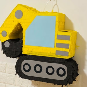 Excavator Construction Pinata, Construction Birthday Theme Pinata - Etsy