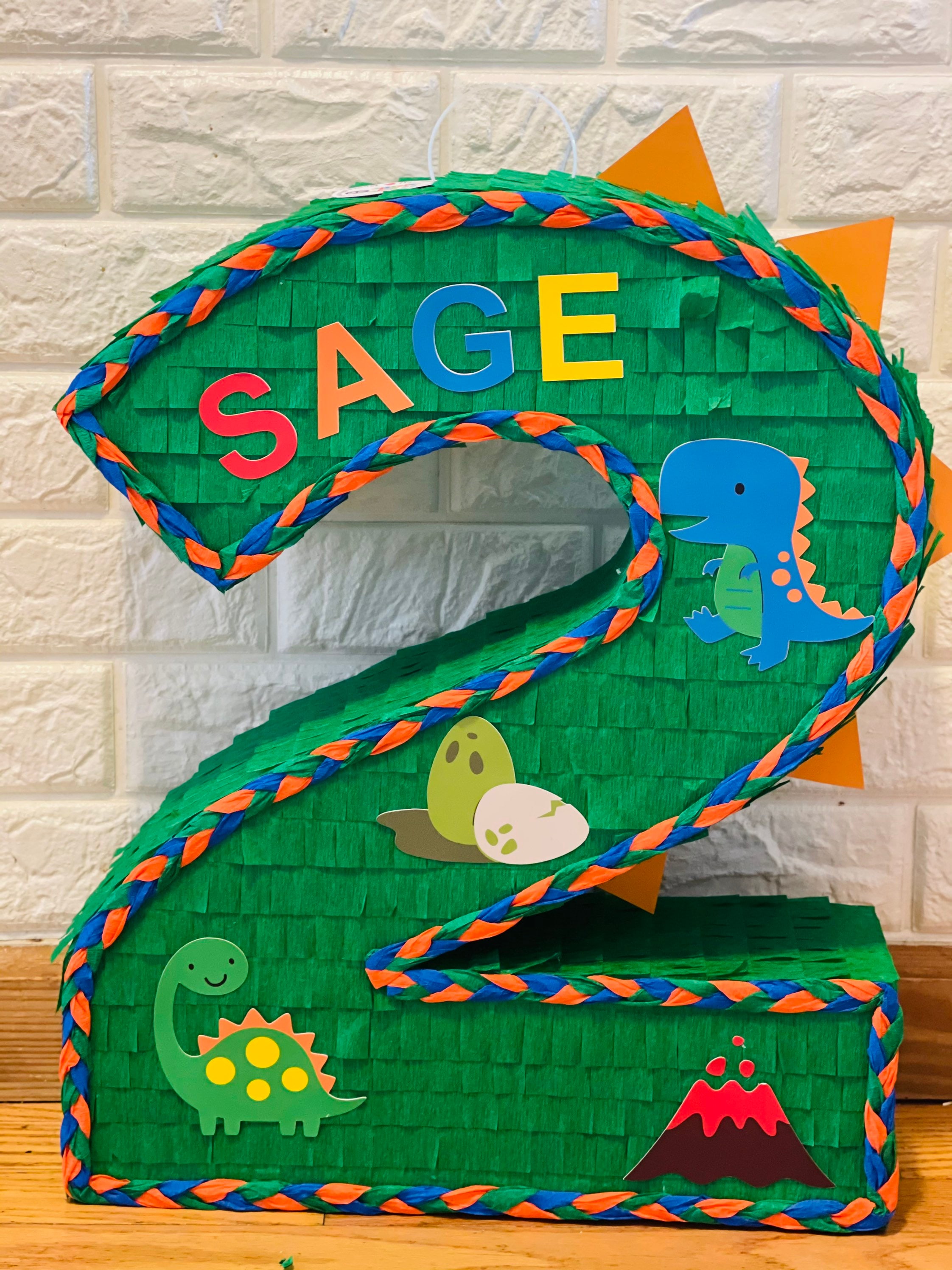 Any Number Dinosaur Pinata Custom Number Pinata & - Etsy