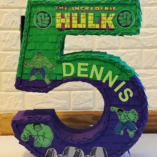 Number Character Pinata, Custom Number Pinata & Personalized Number ...