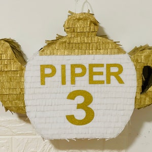 Tea Pot Pinata Birthday Pinata Custom Name and Number - Etsy
