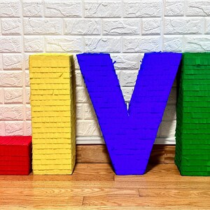 Letter Number Alphabet Pinata, Table Letter Decor, Custom Letter ...