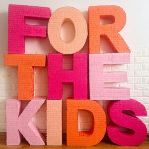 Letter Number Alphabet Pinata, Table Letter Decor, Custom Letter ...