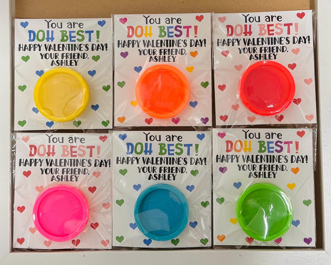 Personalized Valentine Party Favors, Valentine Classroom Party Favors ...