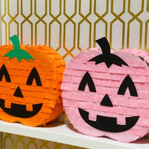 Mini Pumpkin Pinata, Mini Halloween Piñata, Mini Piñata, Jack O Lantern ...