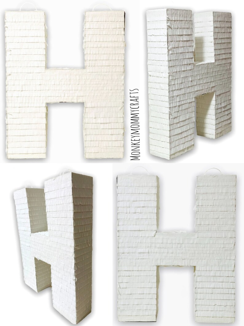 Letter & Number Alphabet Pinata Table Letter Decor Custom - Etsy