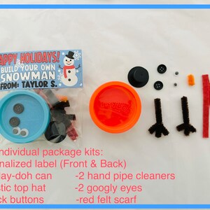Build Your Own Snowman Kits, Personalized Christmas Snowman Kits,kid ...