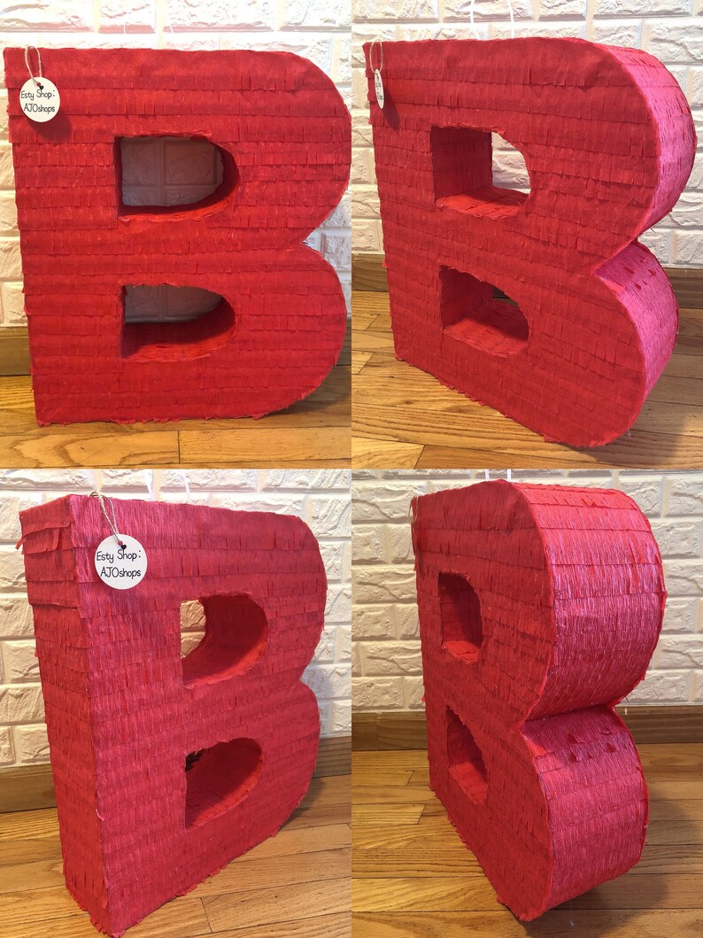 Letter & Number Alphabet Pinata Table Letter Decor Custom - Etsy