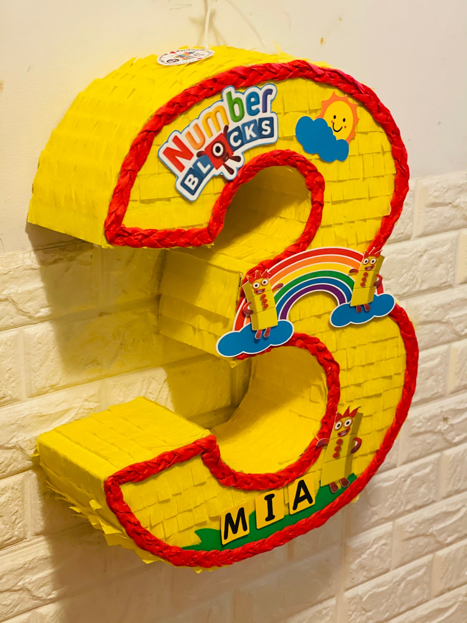 Number 4 Number Blocks Pinata Custom Number Pinata & - Etsy