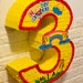 Number 4 Number Blocks Pinata, Custom Number Pinata & Personalized ...