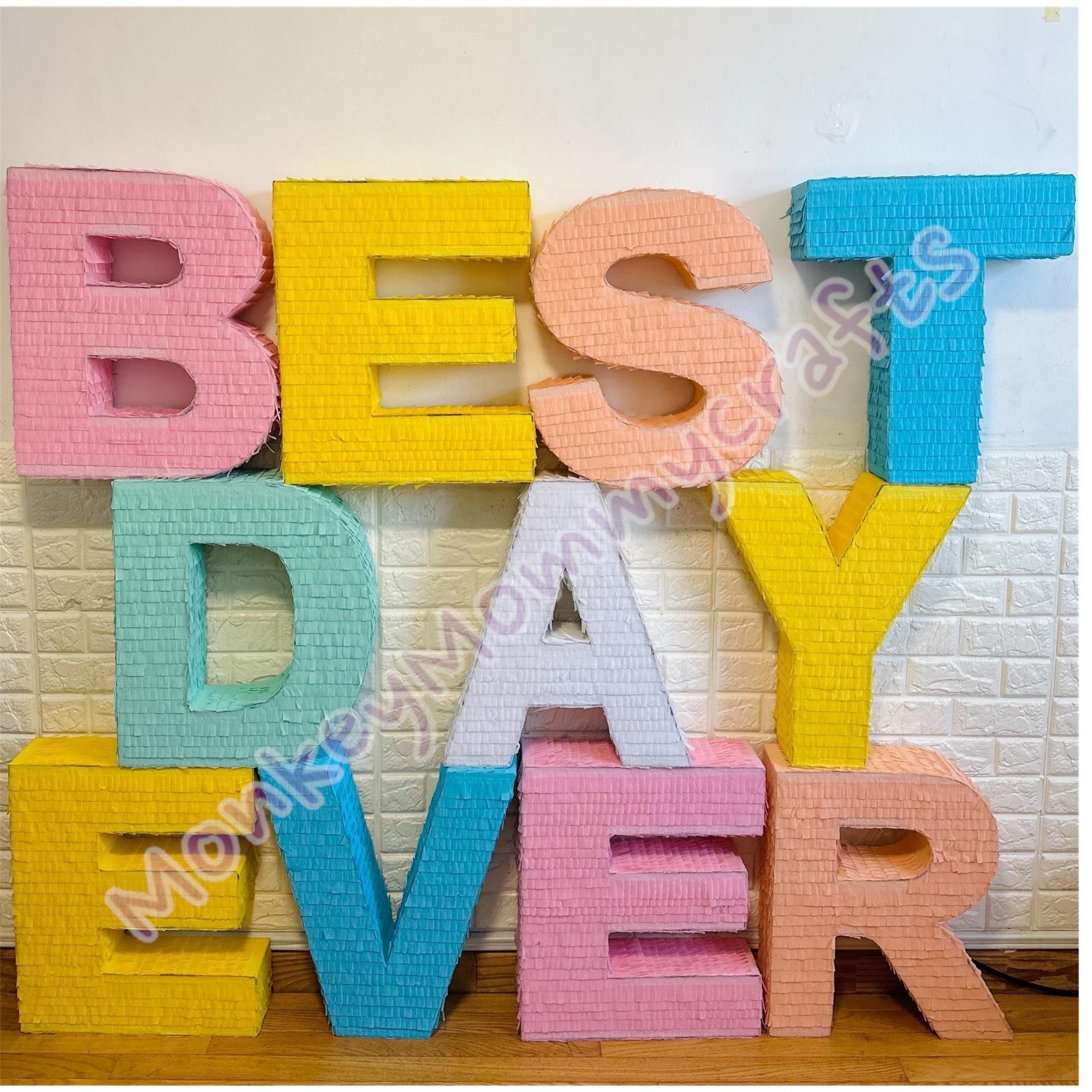 Letter Number Alphabet Pinata, Table Letter Decor, Custom Letter ...