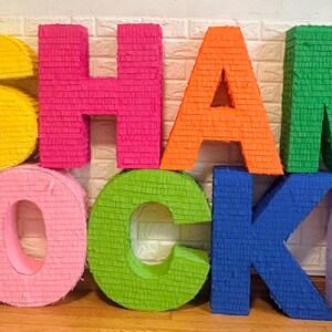 Letter Number Alphabet Pinata, Table Letter Decor, Custom Letter ...