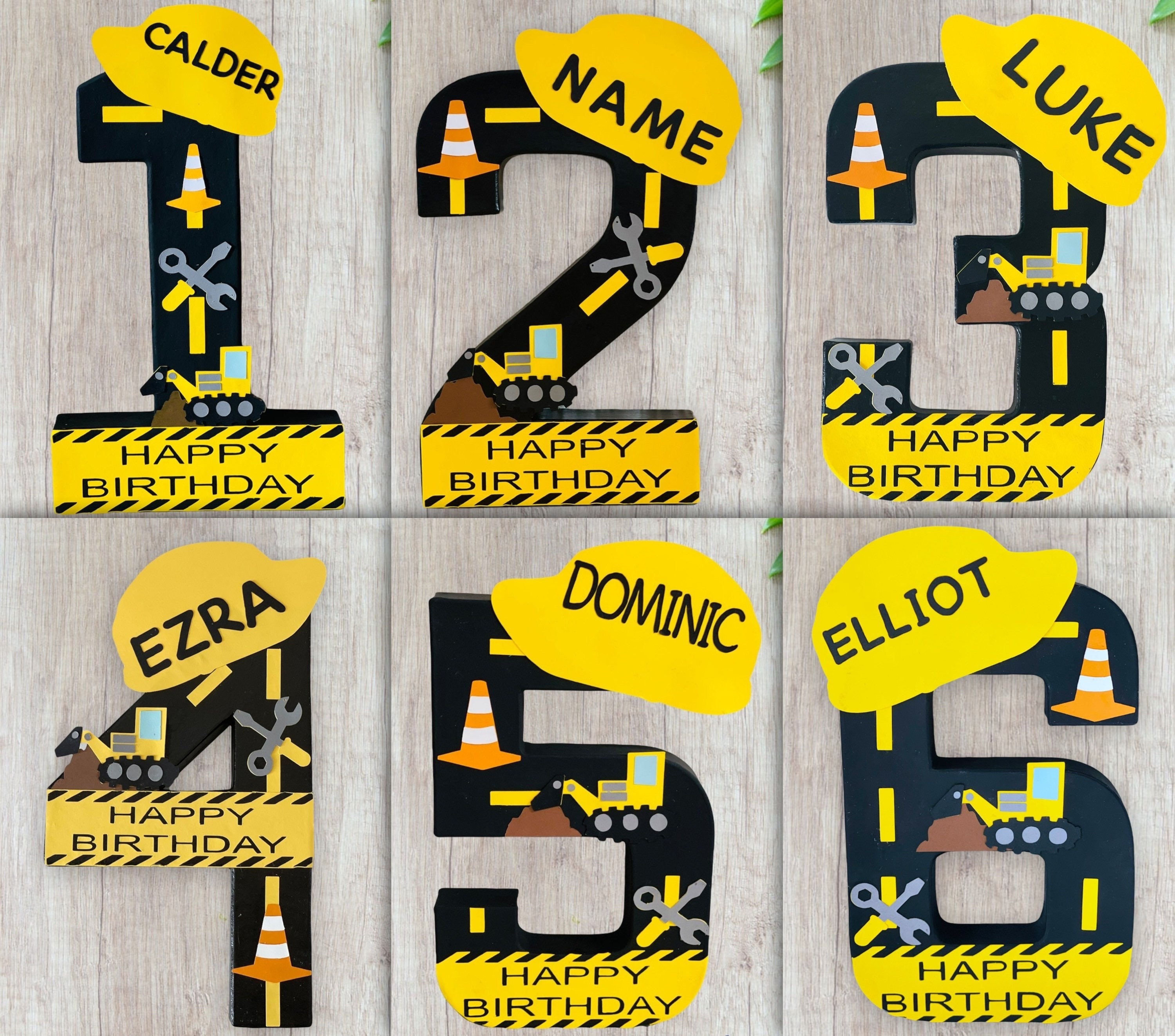 Any Number Construction Theme Pinata, Excavator Pinata, Number Pinata ...
