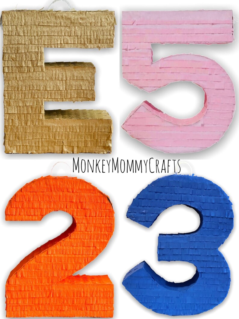 Letter Number Alphabet Pinata Table Letter Decor Custom - Etsy