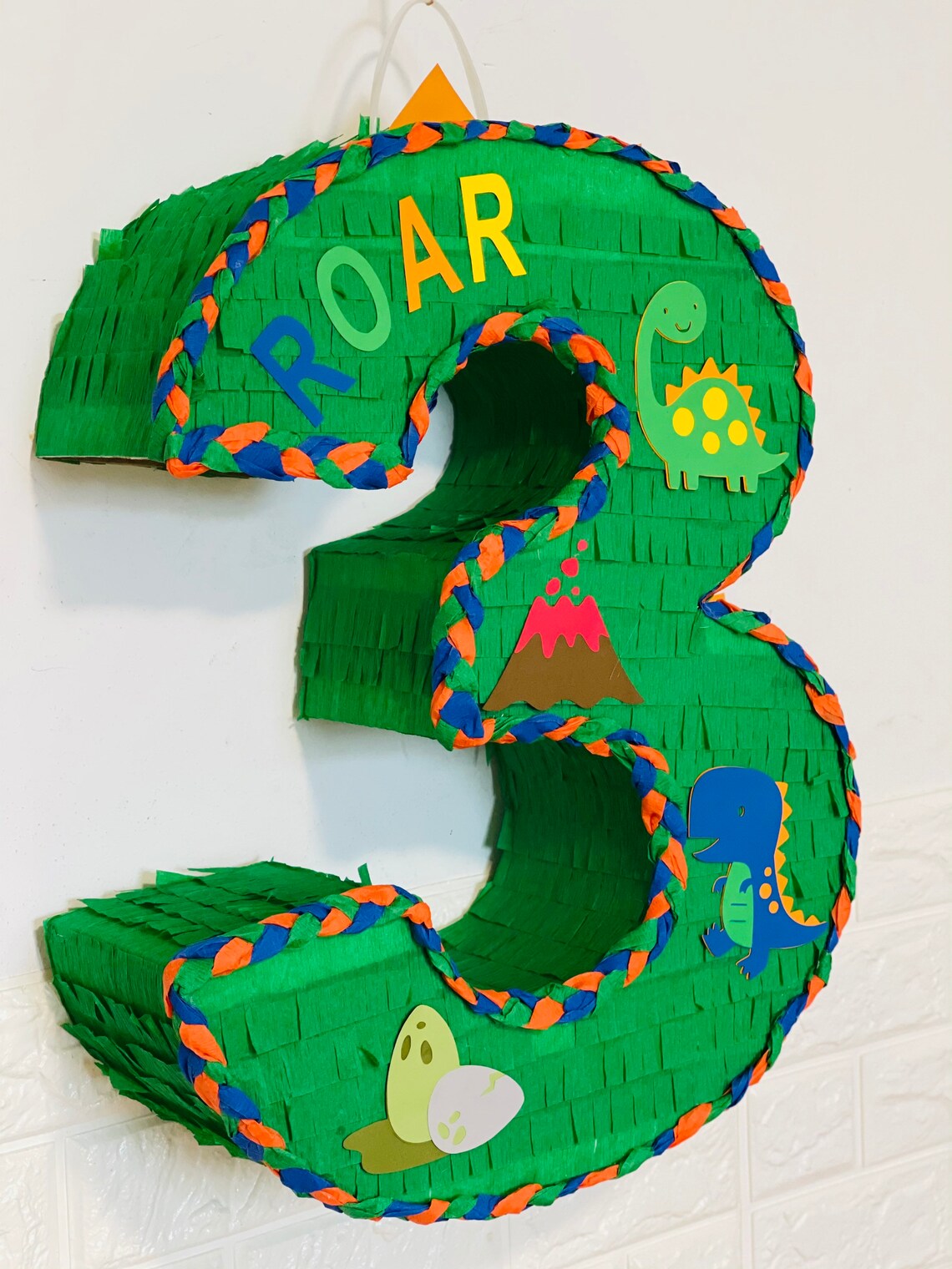 Any Number Dinosaur Pinata Custom Number Pinata & - Etsy