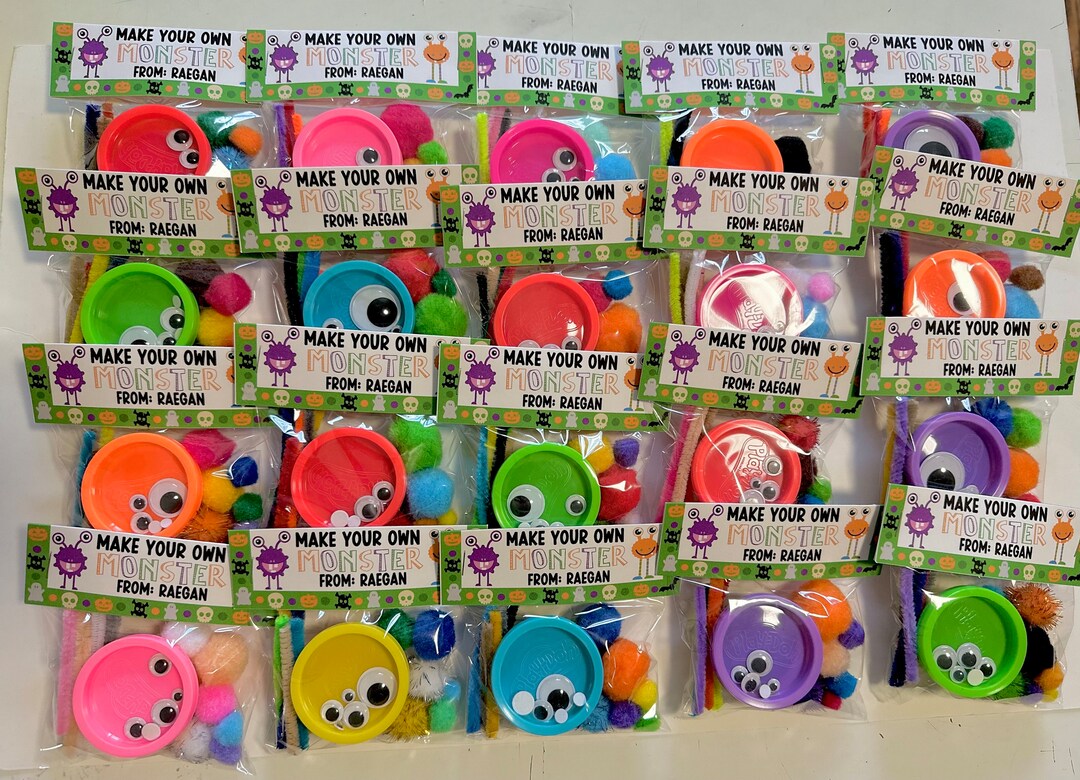 Build Your Own Monster Kits,personalized Halloween Monster Kits,kid ...