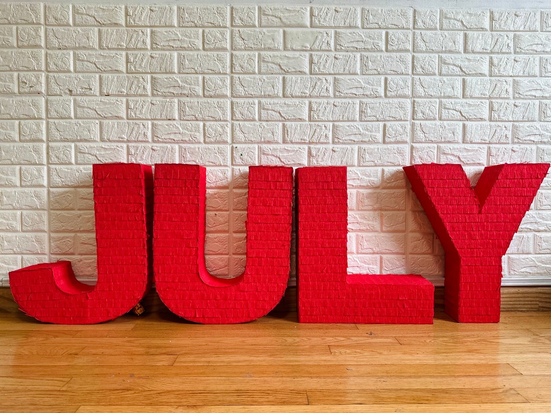 Custom Letter Backdrop Pinata, Custom Names, Letter Decor, Free ...