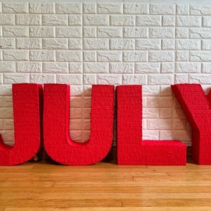 Custom Letter Backdrop Pinata, Custom Names, Letter Decor, Free ...