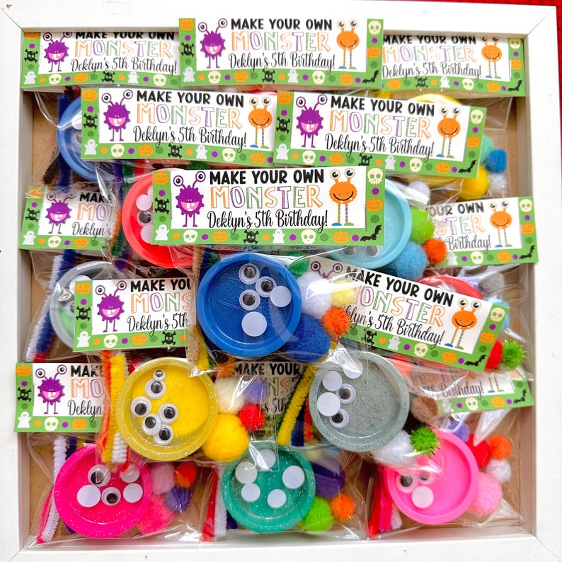 Build Your Own Monster Kits,personalized Halloween Monster Kits,kid ...
