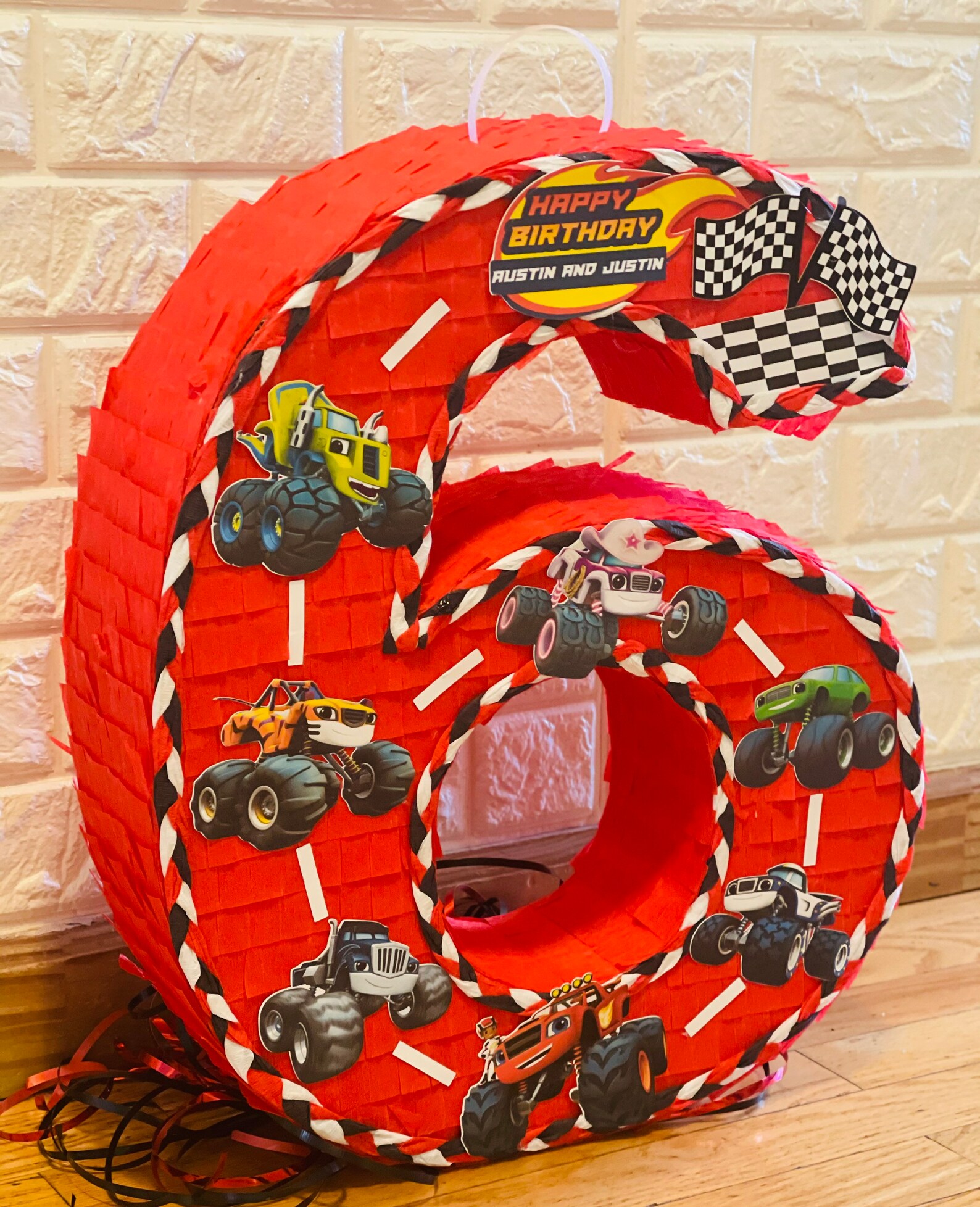 B Monster Machines Piñata Number Piñata Custom Theme Pinata - Etsy