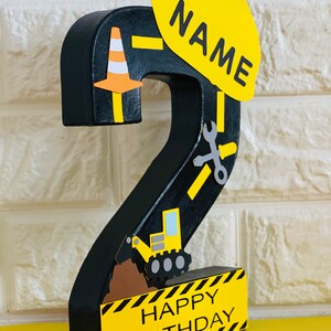 Construction Age Photo Prop, Age Display, Number Paper Mache ...