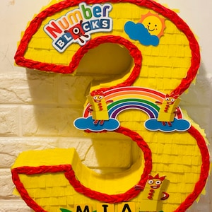 Number 3 Pinata, Custom Number Pinata & Personalized Number Name Piñata ...