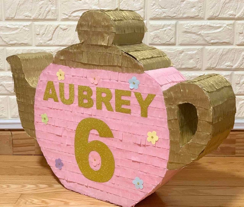 Tea Pot Pinata Birthday Pinata Custom Name and Number - Etsy
