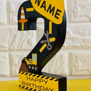 Construction Age Photo Prop, Age Display, Number Paper Mache ...
