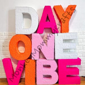 Letter Number Alphabet Pinata, Table Letter Decor, Custom Letter ...