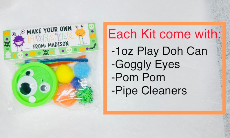 Build Your Own Monster Kits,personalized Halloween Monster Kits,kid ...