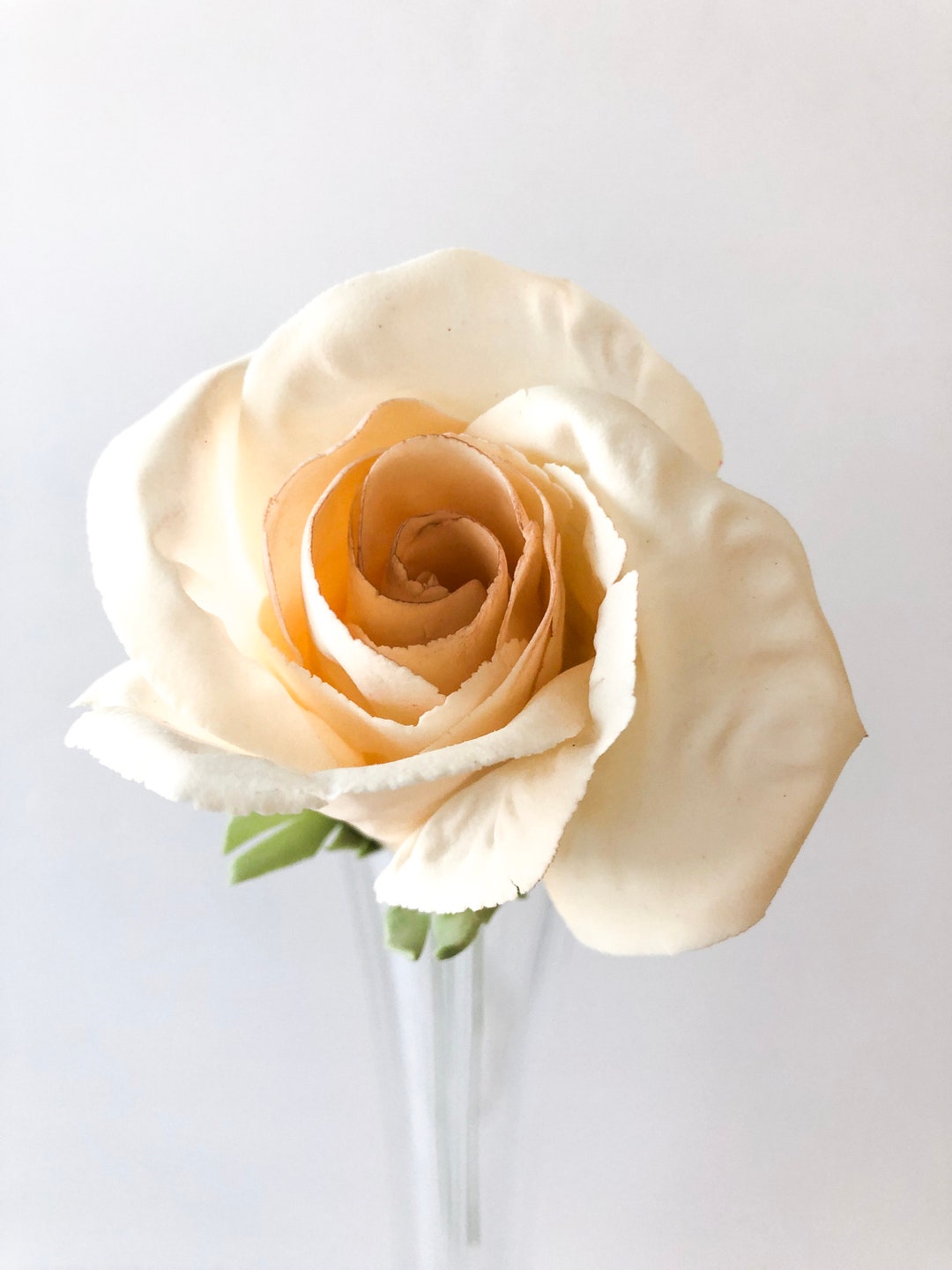 Edible Cake Topper Rose Natural Looking Made Out of Sugar for Birthday ...
