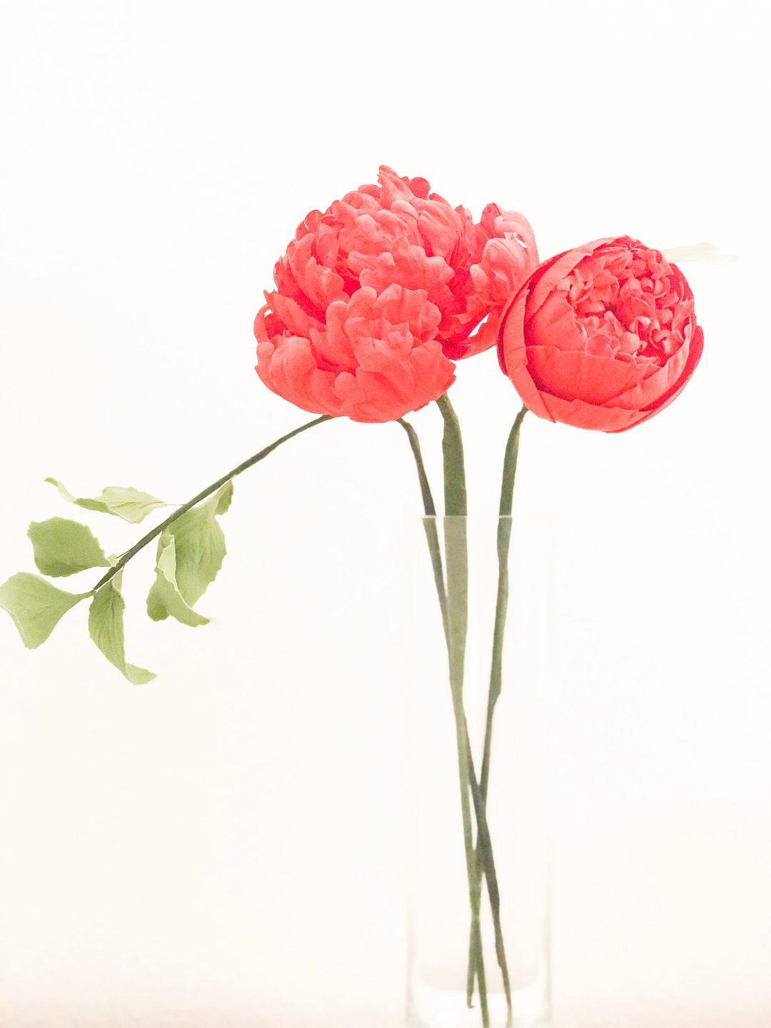Red Peony Cake Topper Sugar Flower Cake Decoration Cake Set Wedding ...