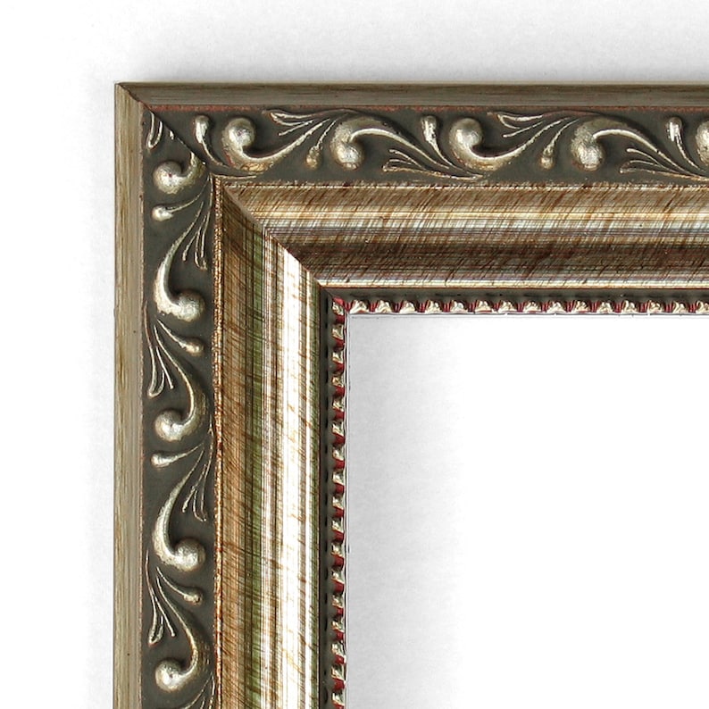 Parisian Silver Framed Beveled Mirror - Etsy