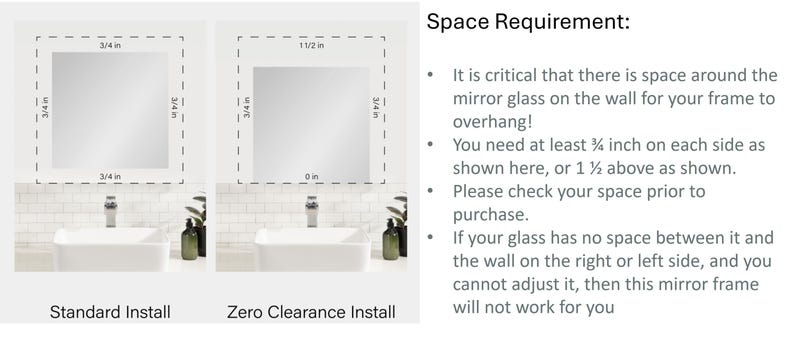 Rustic White Plank Mirror Frame Kit: Bathroom Mirror Makeover - Etsy