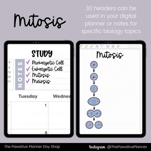 Biology Digital Stickers for Planning, Note Taking, Studying ...