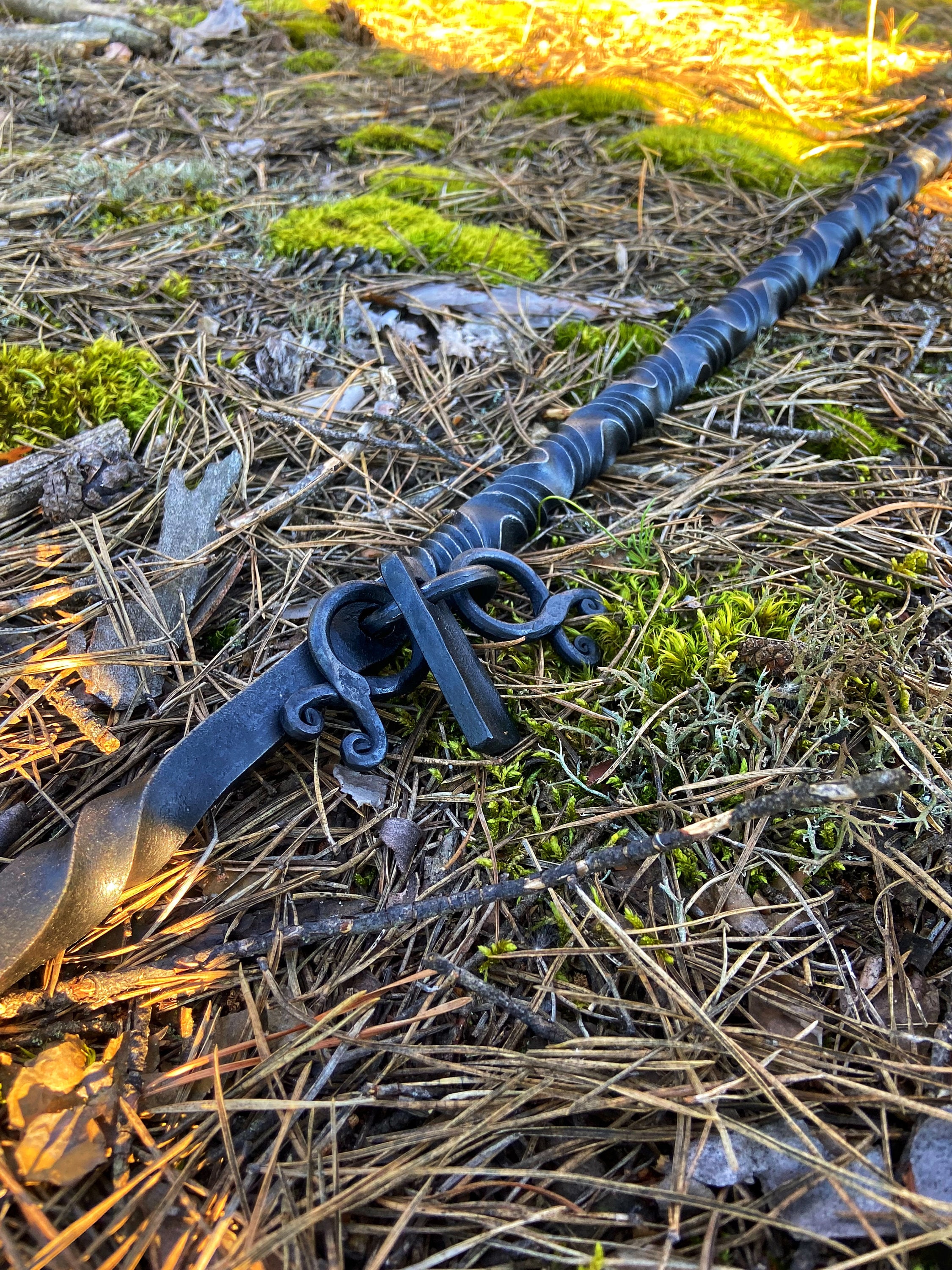 Long Shaman Staff Druid Walking Wizard Handmade Staff Völva Wand Witch ...