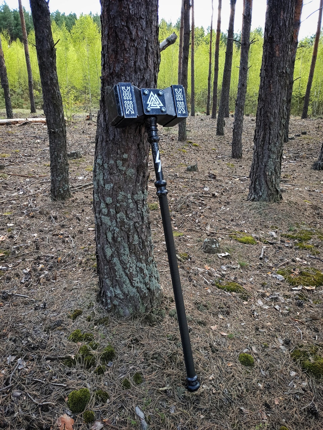 Monster Valknut Sledgehammer: Crossfit Mjolnir Cosplay Warhammer - Odin ...