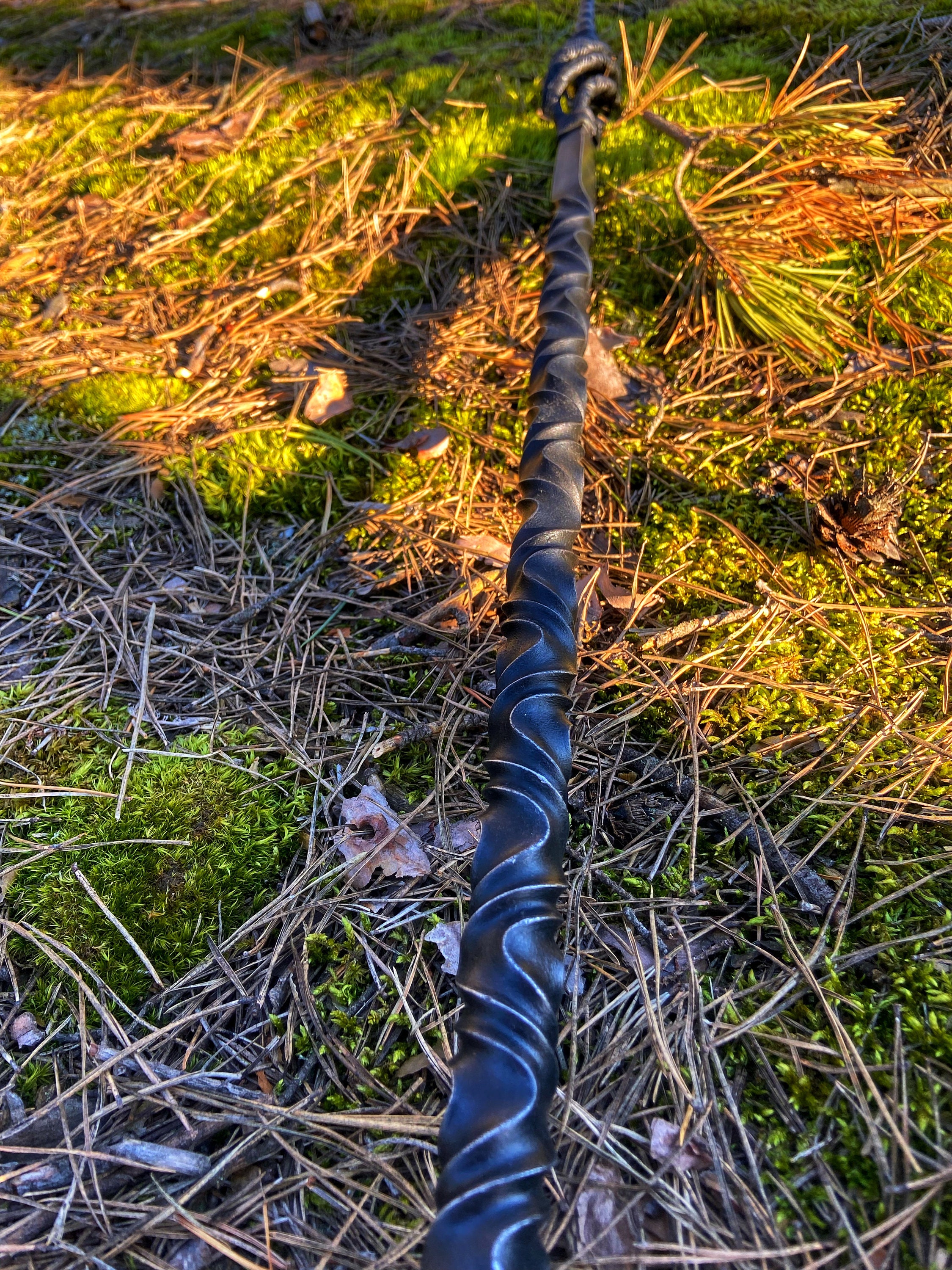 Long Shaman Staff Druid Walking Wizard Handmade Staff Völva Wand Witch ...