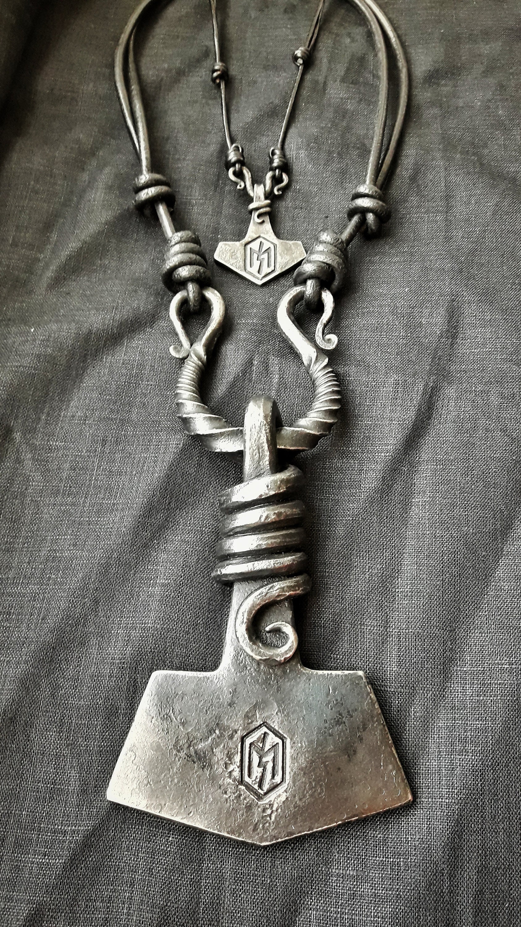 Hand Forged Mega Mjolnir 2 1/2 Thor's Hammer Viking Norse | Etsy