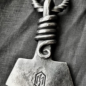 Hand Forged Mega Mjolnir 2 1/2 Thor's Hammer Viking Scandinavian Nordic ...