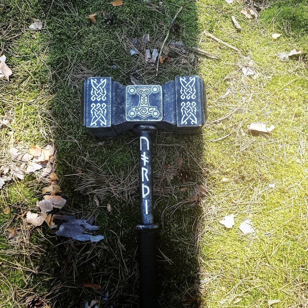 Mjolnir Sledgehammer Crossfit Viking Mjolnir Norse War Hammer Nordic ...