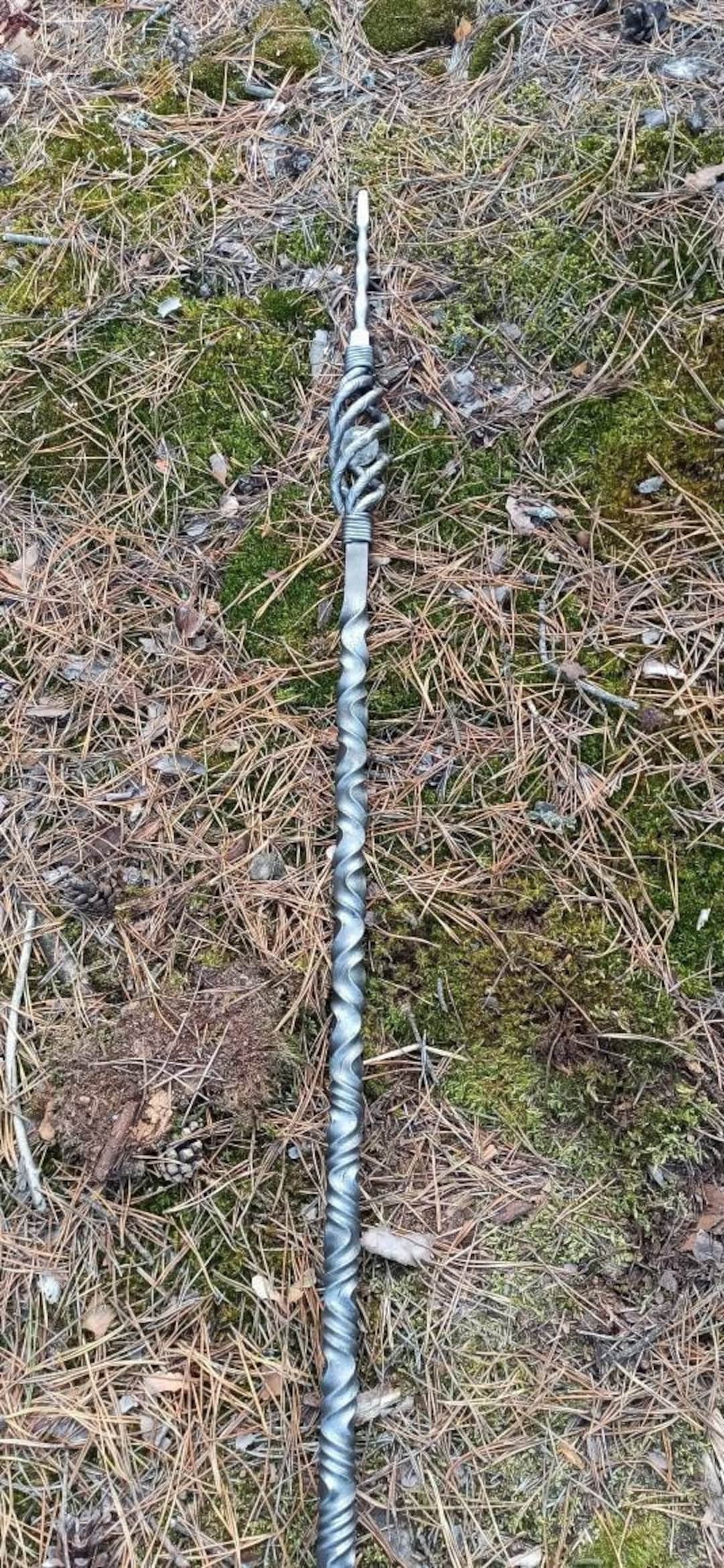 Staff With a Sphere Völva Staff Staff of the Vǫlur Wizard Wand Asatru ...