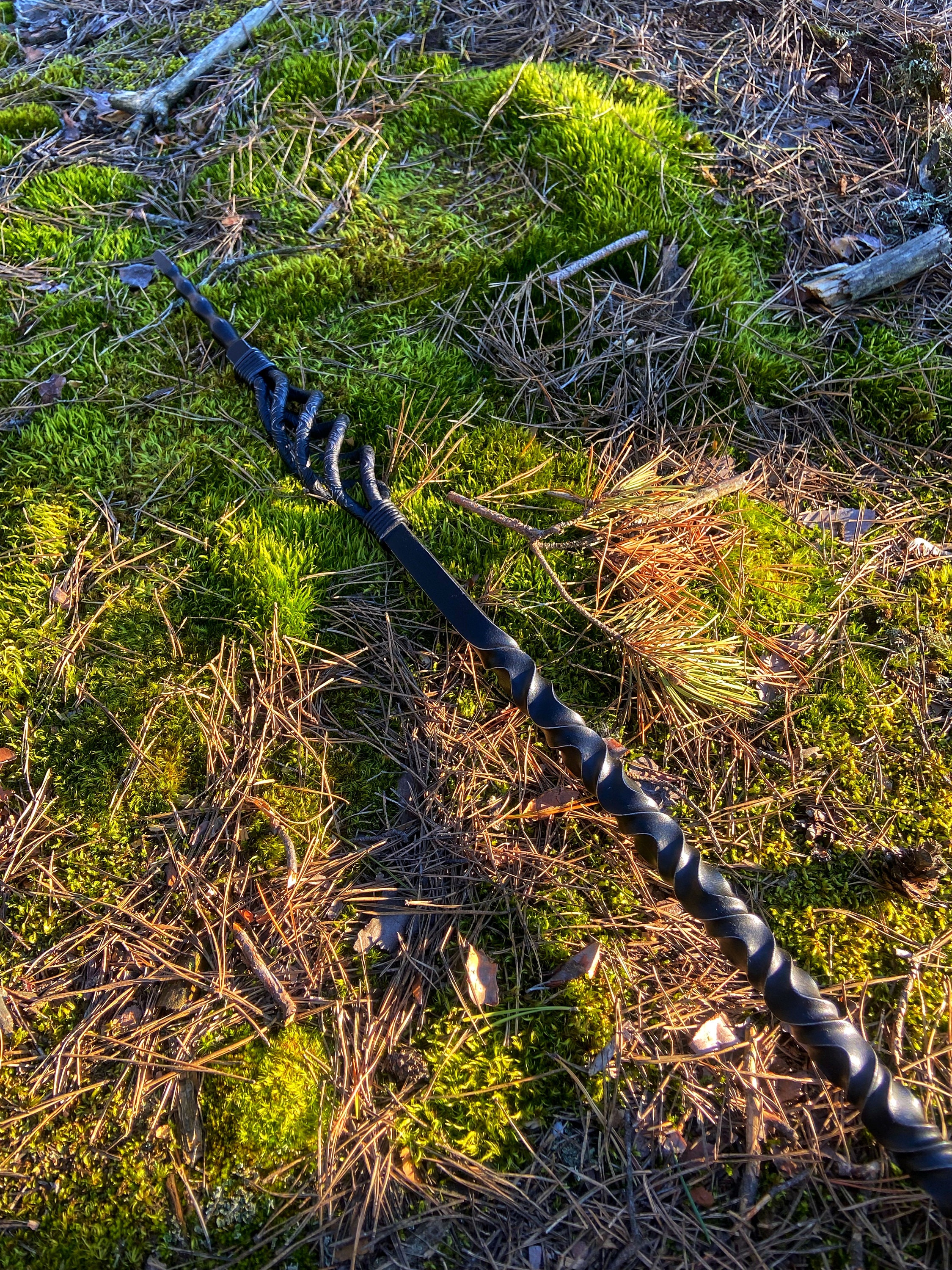 Long Shaman Staff Druid Walking Wizard Handmade Staff Völva Wand Witch ...